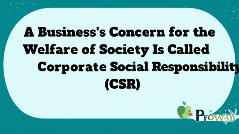 A Business's Concern for the Welfare of Society Is Called Corporate ...